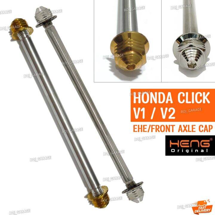 Honda CLICK V1 V2 Ehe/front axle Made in Thailand Original Heng SILVER ...