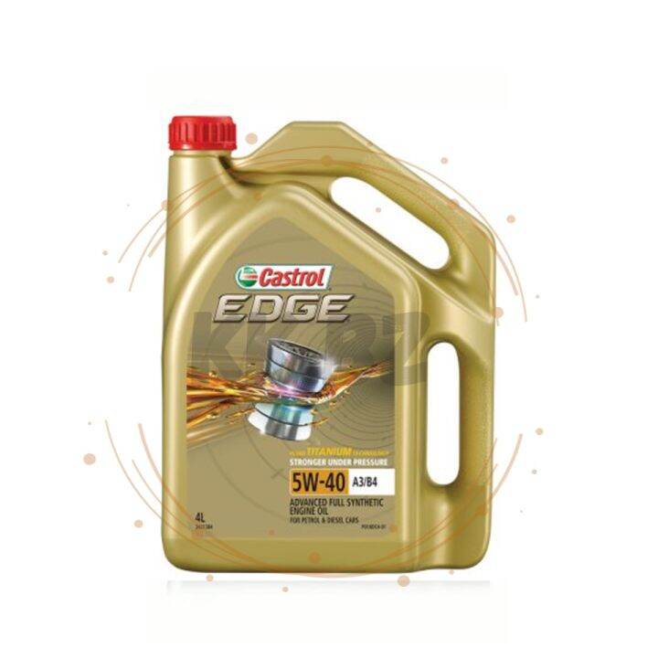 Castrol EDGE 5w40 Fully Synthetic Engine Oil 4L (100% Original) 3421384 ...