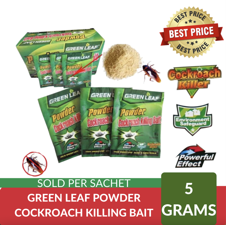 BEST PRICE Green Leaf Powder Cockroach Killing Bait 5g ( SOLD PER ...