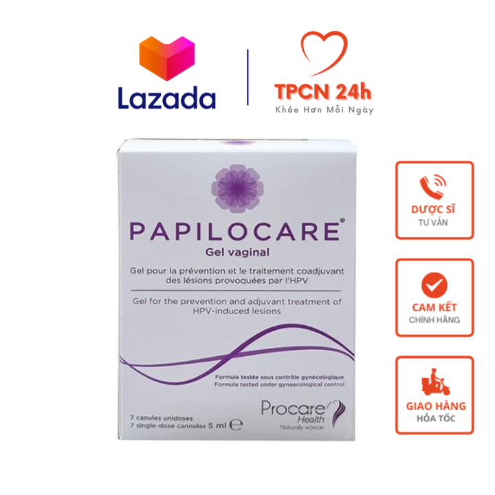 PAPILOCARE ® Gel phụ khoa tăng đào thải HPV, phục hồi và dự phòng sang ...