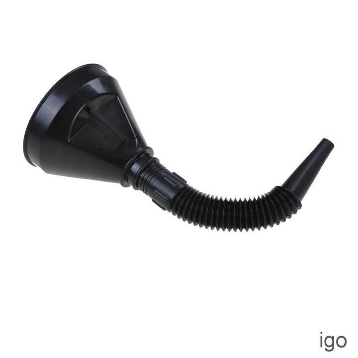 IGO Black Flexible Car Motorcycle Funnel Spout Mesh Screen Strainer ...