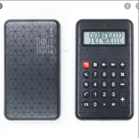 Calculator Powerbank 8000mAh Dual Output Power Bank Calculator Charger ...