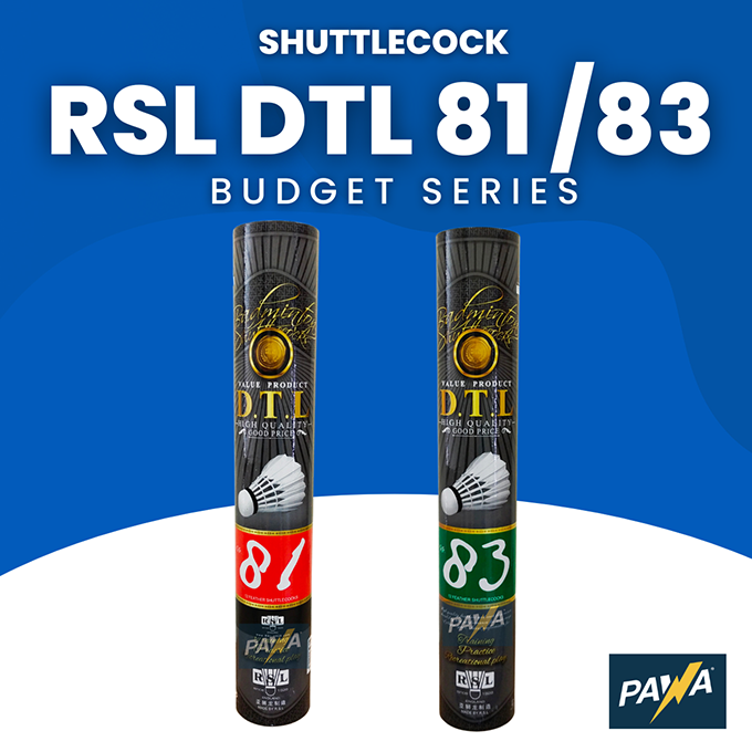 RSL DTL 81 DTL 83 Budget Series Badminton Shuttlecock (Speed 77) | Lazada