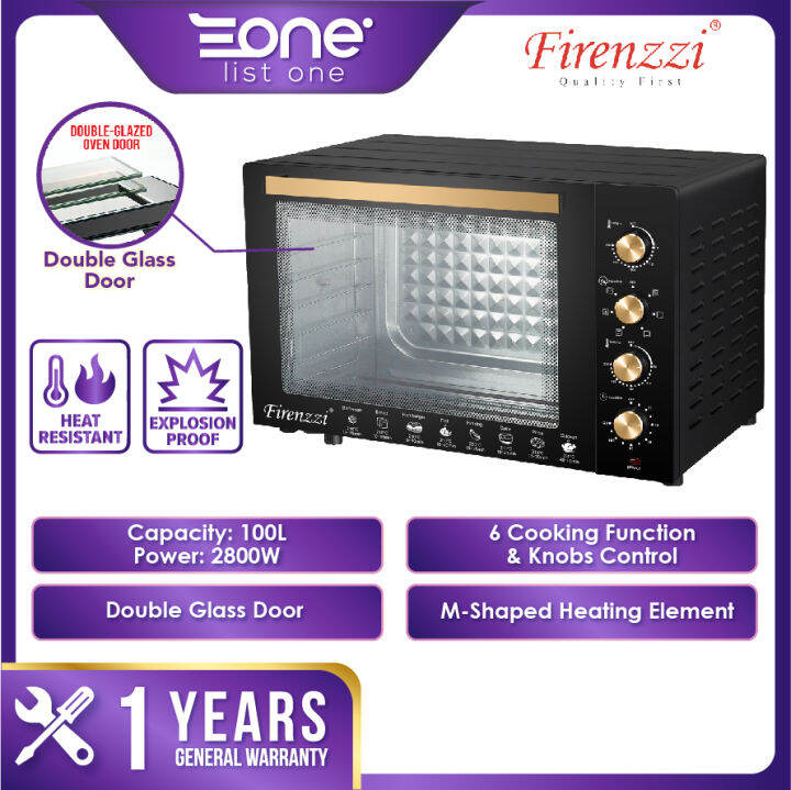 Firenzzi 100L Counter Top Oven TO-5210 | TO-5110 | 6 Cooking Functions ...