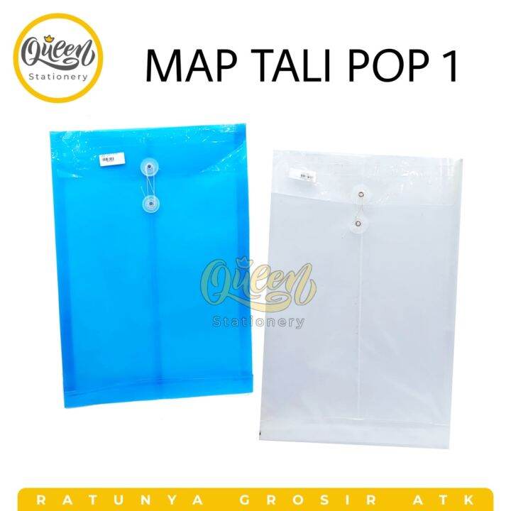 1 PCS MAP TALI POP 1 / MAP TALI PLASTIK / AMPLOP TALI PLASTIK | Lazada ...