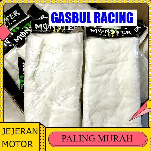 Gasbul racing putih anti panas anti bakar peredam knalpot glaswol ...