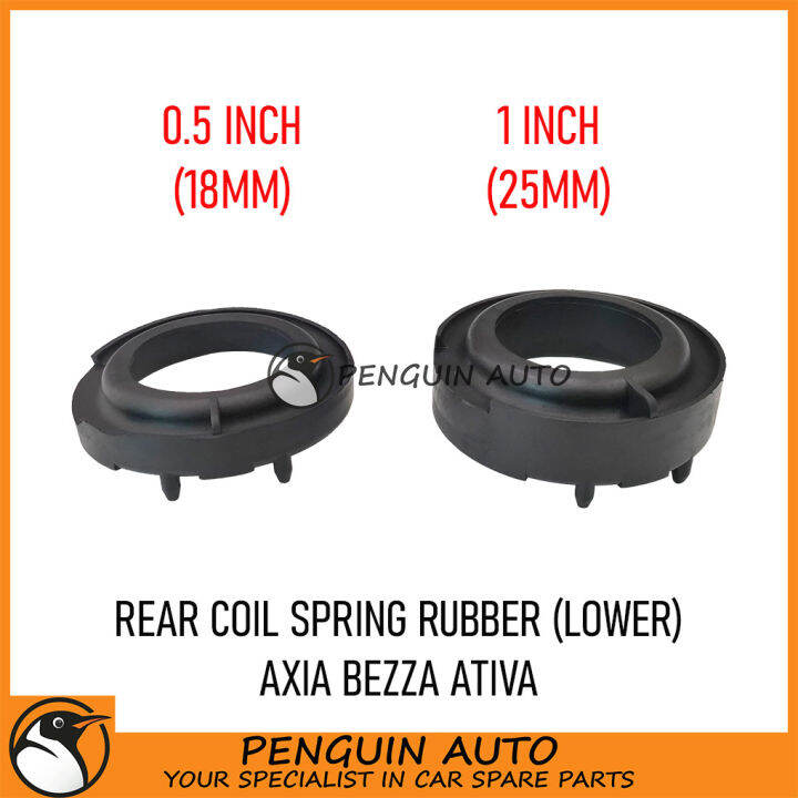 PERODUA AXIA BEZZA ATIVA REAR COIL SPRING RUBBER LOWER | Lazada