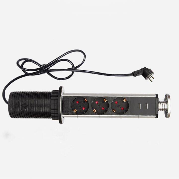 Dual Usb 3 Port Multi-functional Pop Up Power Socket Electrical Tensile ...