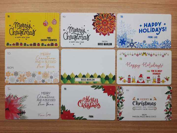 Personalized Holiday SET 6 GIFT CARD 2024 greeting card birthday card ...