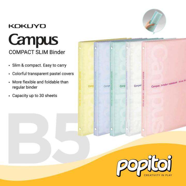 KOKUYO Campus COMPACT SLIM Binder B5 Note Book Catatan Harian | Lazada ...