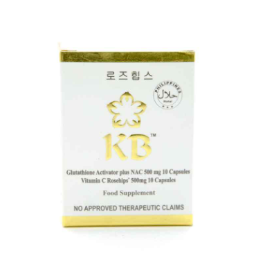 KB KYUSOKU BIHAKU Glutathione with Vitamin C 500mg Capsule 10 pieces ...