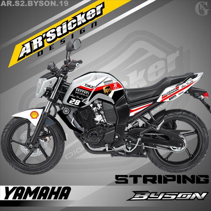 Sticker Striping Byson - Stiker Motor Yamaha BYSON List Variasi Hologram AR.S2 019 | Lazada ...