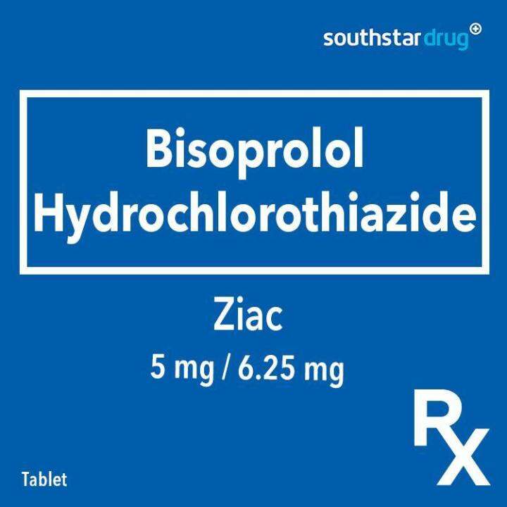 Rx: Ziac 5mg / 6.25mg Tablet | Lazada PH