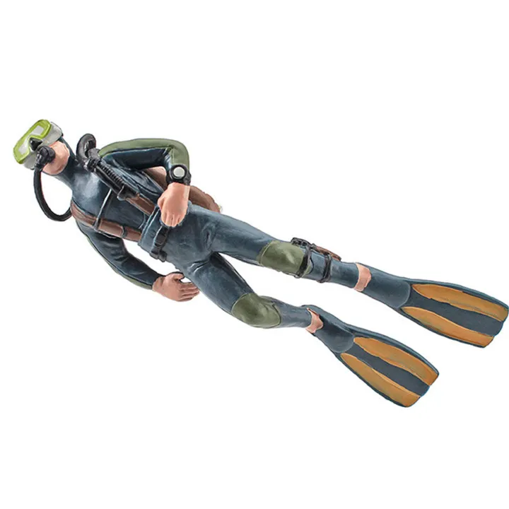 Miniature Diver Figurines Models People Set Mini Swimmers Figurines ...