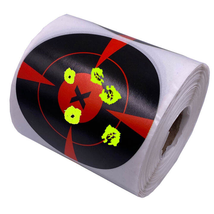 3"x250Pcs/roll Self Adhesive Splash & Reactive Shooting Target Stickers ...