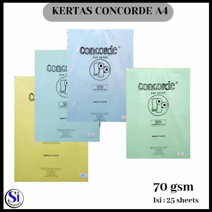 Kertas Concorde A4 70Gsm Isi 25 Sheet | Lazada Indonesia