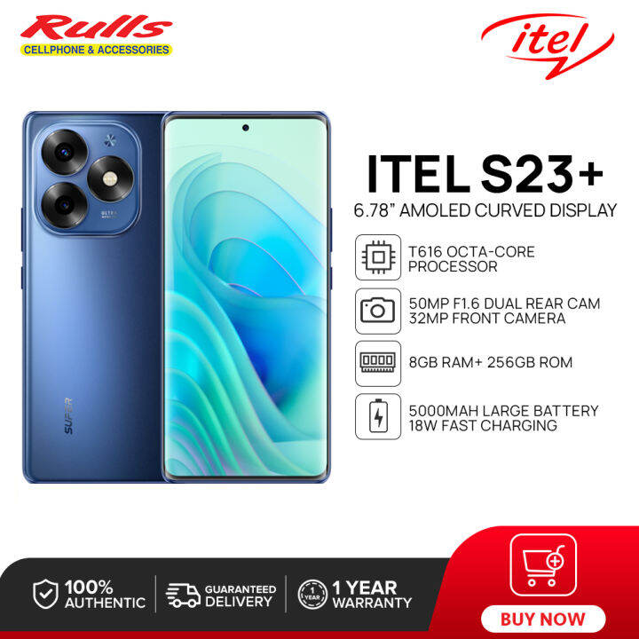 ITEL S23+ Smartphone | 8GB+256GB | T616 Octa-Core CPU | 50MP Dual AI ...