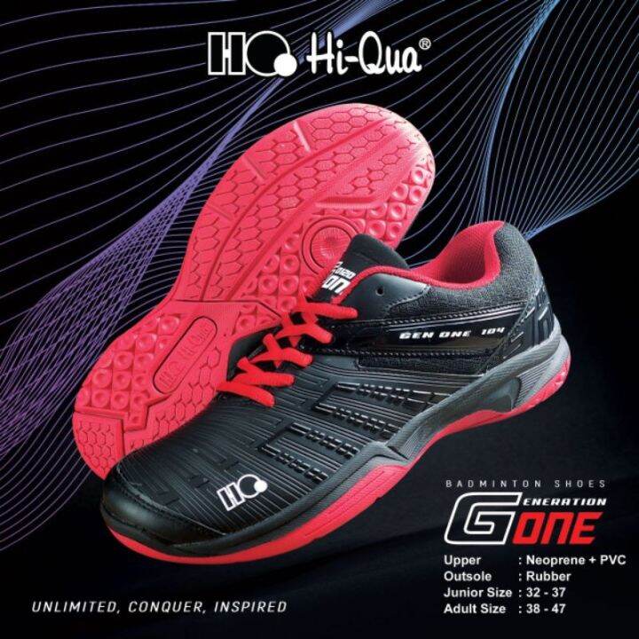 NEW!!! Sepatu Badminton Bulutangkis HQ HiQua Hi-Qua Hi Qua G-ONE Gen ...
