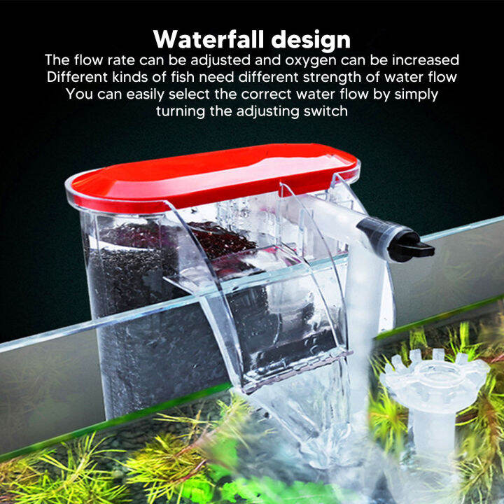 Fish Tank Filter, Aquarium Filter Professional Waterfall Design UK Plug ...