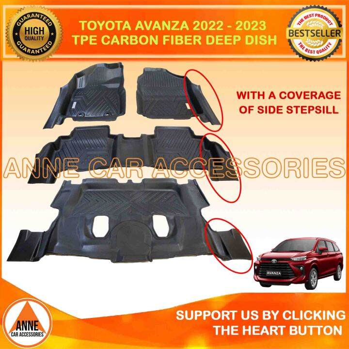 5D Black / 5D Carbon Fiber / TPE Deep Dish for Toyota Avanza G J E 2012 ...