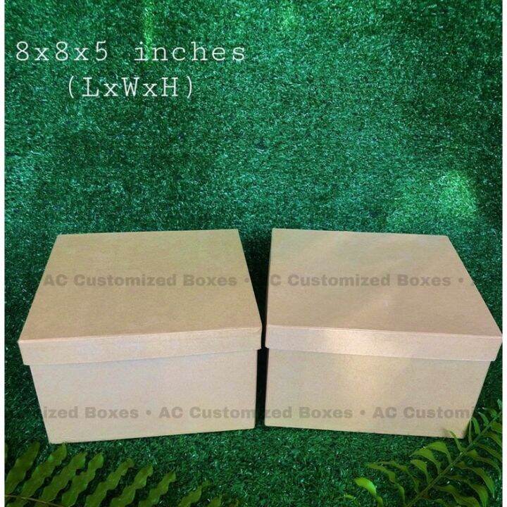 8x8x5 inches Hard Box Brown | Lazada PH