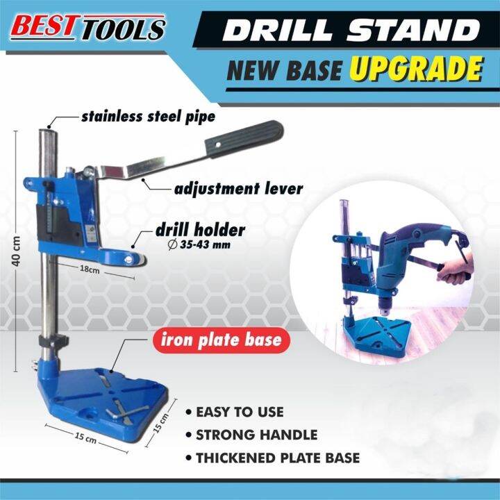 Drill Stand Adapter Pengubah Mesin Bot Tangan Ke Bor Duduk Alat Meja ...