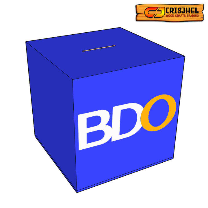 Mini Wooden Coin bank BDO design newly Design Alkansya by Crisjhel Wood ...