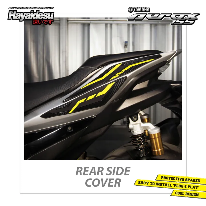Hayaidesu Yamaha Aerox V1 Rear Side Body Protector Cover | Lazada PH