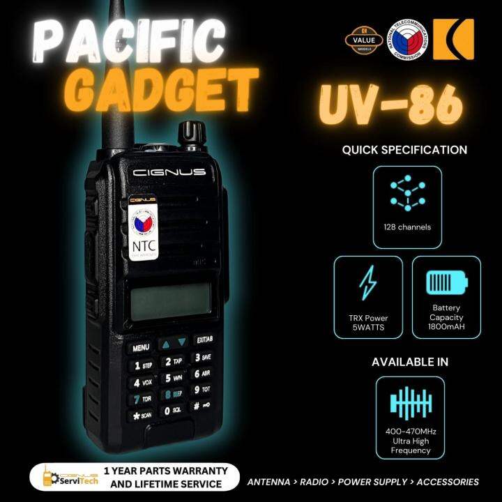 Cignus UV86 Dualband Two-Way Radio VHF UHF | Lazada PH