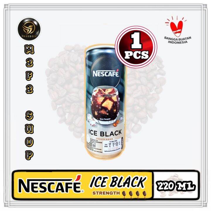 Kopi Nescafe Ala Cafe Ice Black Kaleng | Can - 220 ml (Kemasan Satuan ...