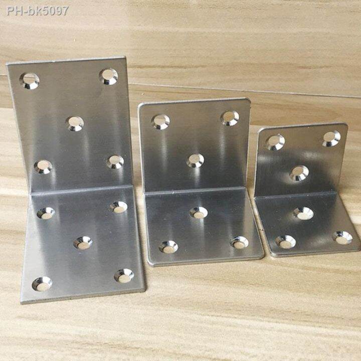 4Pcs Stainless Steel Angle Cabinet Hardware Connection Angle Iron ...
