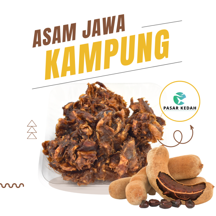 500g PRODUK MUSLIM Asam Jawa Kampung Merah Tanjung Dawai | Tamarind ...