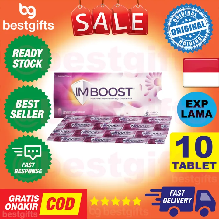 IMBOOST TABLET MULTIVITAMIN MULTI VITAMIN DAYA TAHAN TUBUH IMUN BOOSTER ...