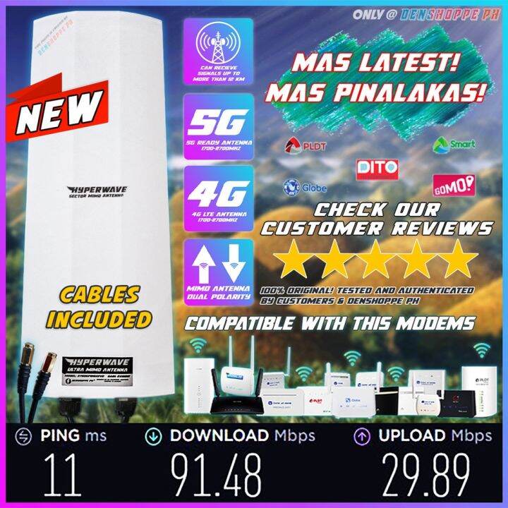 Original Hyperwave WiFi Internet Antenna MiMo Denshoppe | Lazada PH
