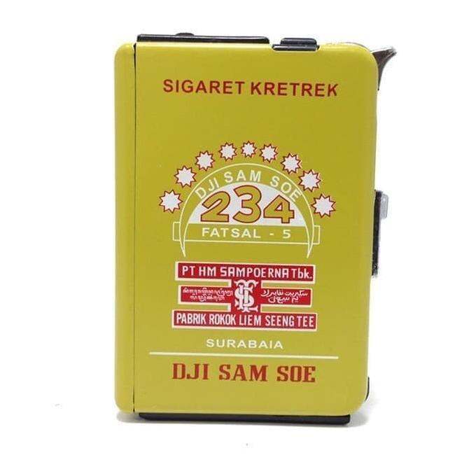 KOTAK ROKOK KOREK API LAS DJI SAM SOE 234 HIJAU TEMPAT ROKOK MANCIS ...