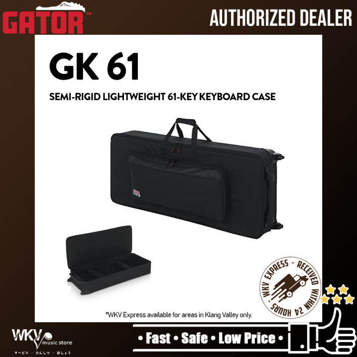 Gator GK-61 Semi-Rigid Lightweight 61 Key Keyboard Case | Lazada