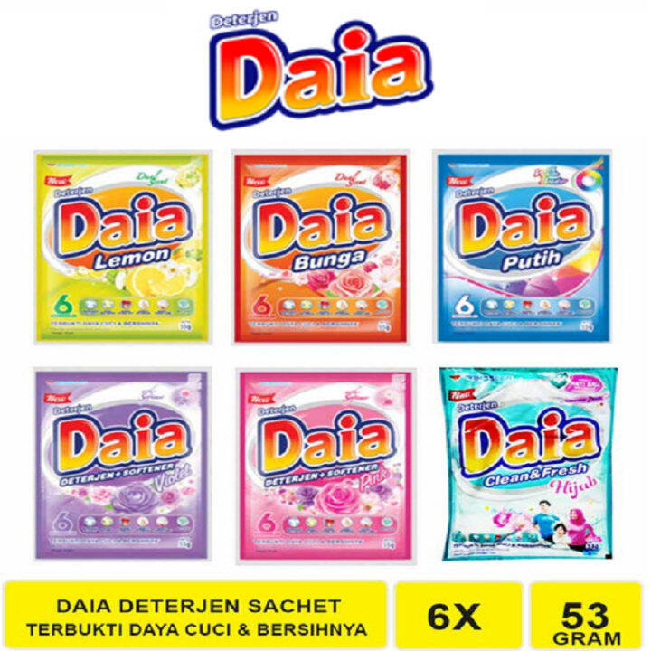 DAIA DETERGENT POWDER SACHET 47GR | Lazada Indonesia