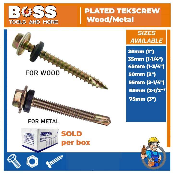 ARMSTRONG TEX SCREW FOR WOOD AND FOR METAL per box | Lazada PH