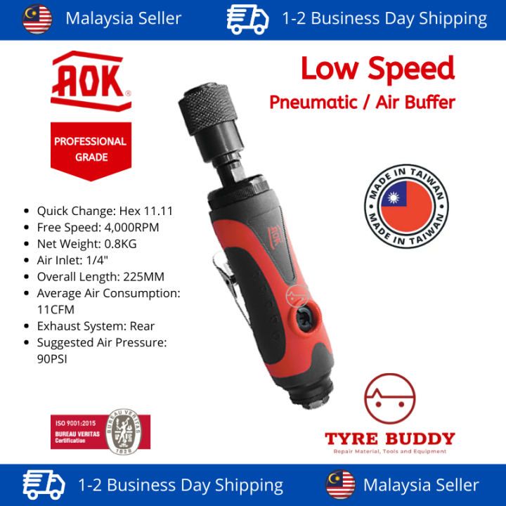 [TAIWAN] AOK Low Speed Pneumatic Air Buffer 4,000rpm; Air Tyre Buffer ...