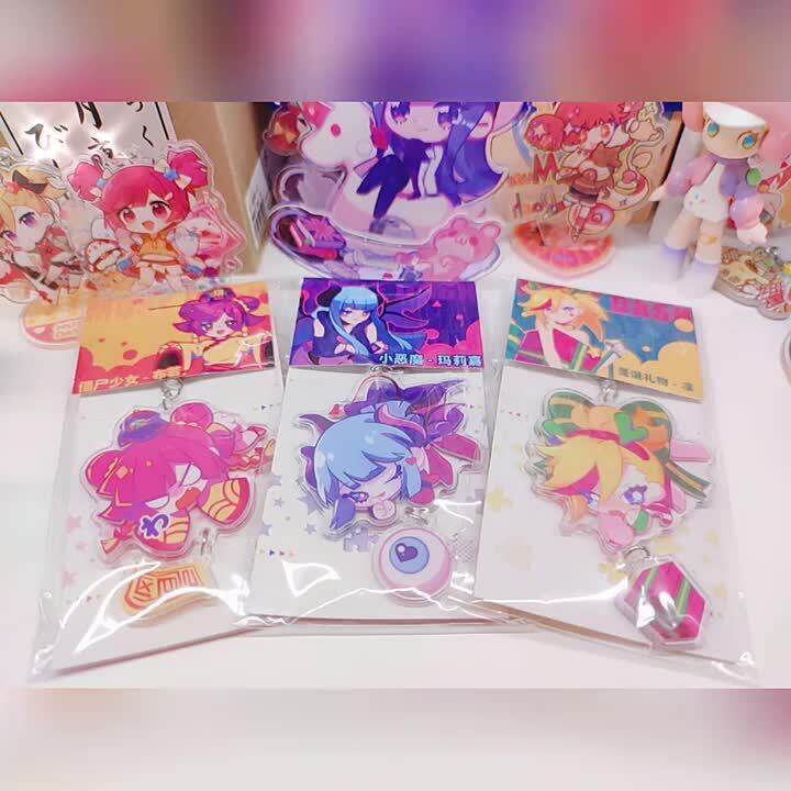 2023 New Game Muse Dash Acrylic Pendant Keychain Cartoon Figure Rin ...