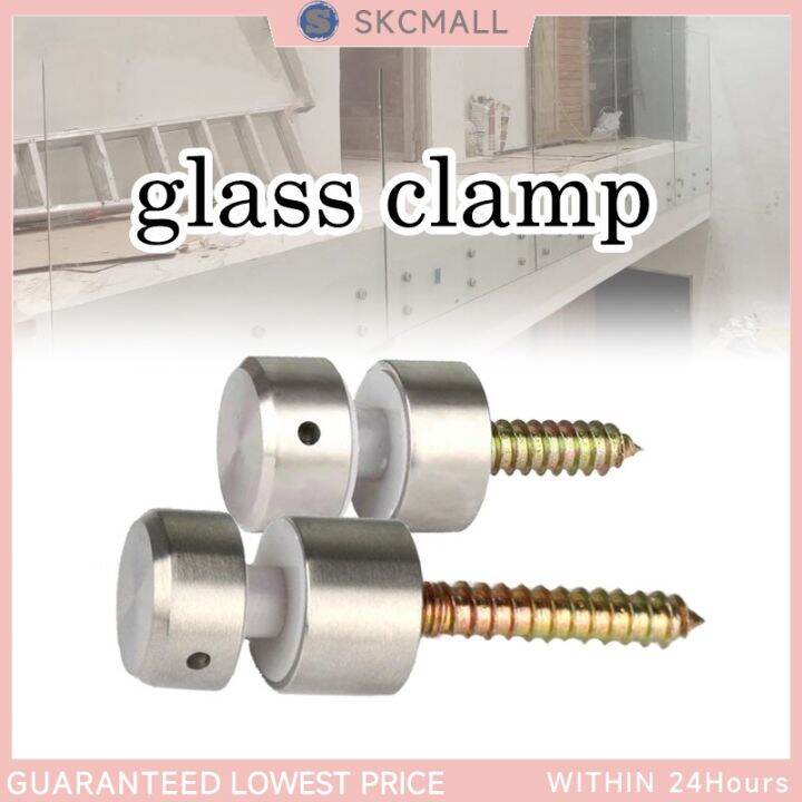 1Pair 304 Stainless Steel Glass Clamp 8-16mm Stair Side Signage Bolt ...
