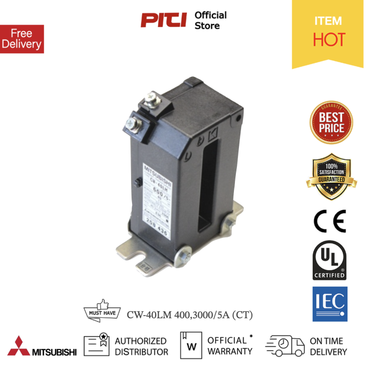 MITSUBISHI CW-40LM 400,3000/5A CURRENT TRANSFORMER (CT) | Lazada.co.th