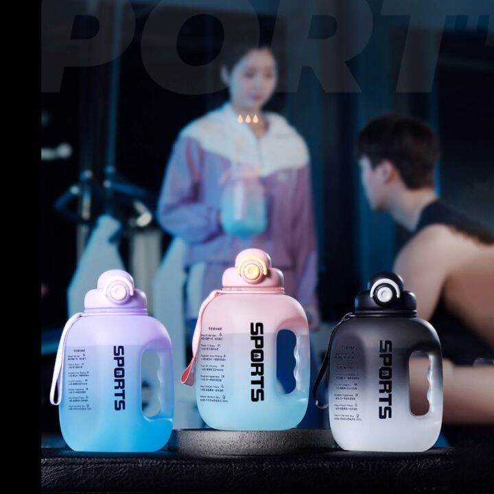 FGSDF เบาะสำหรับเล่นโยคะกระบอกน้ำพลาสติก2.5ลิตรสำหรับเดินทางกลางแจ้งแบบ ...