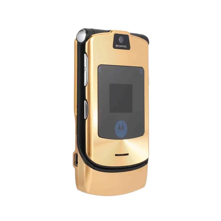 V3I 2.2 Inch LCD Screen Gold Flip Phone, Gsm International Mobile Phone ...