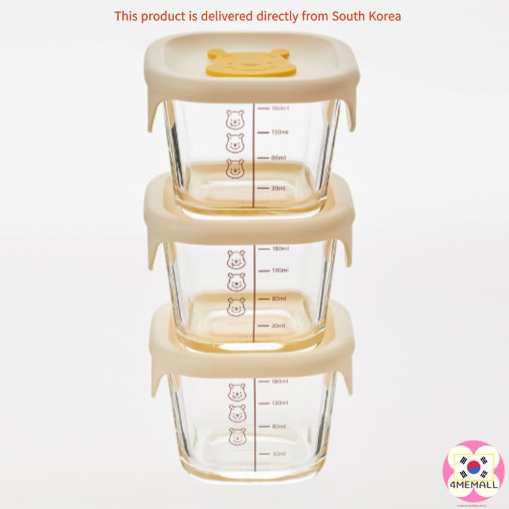 XLYMS Store [LocknLock×D isney] Winnie the Pooh Glass Steam Container ...