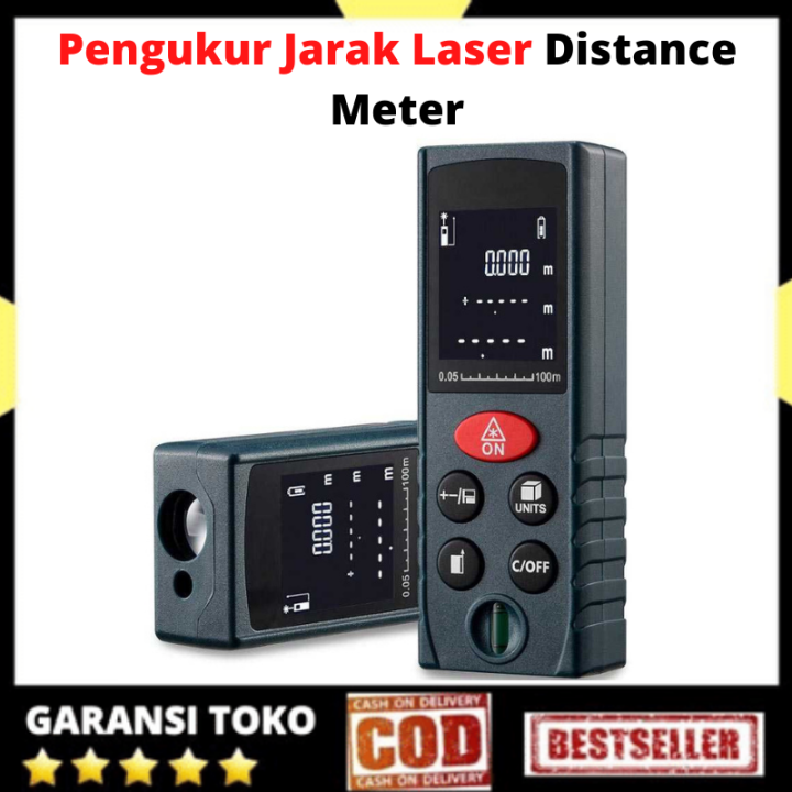 Pengukur Jarak Laser Distance Meter / alat ukur volume digital laser ...