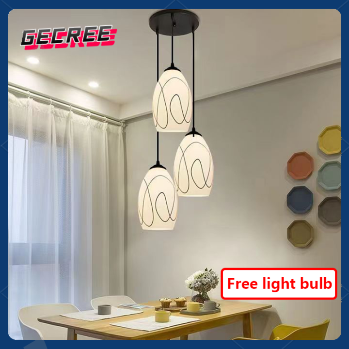 GECREE Modern art glass pendant lamp Modern led lamp Kitchen ceiling ...