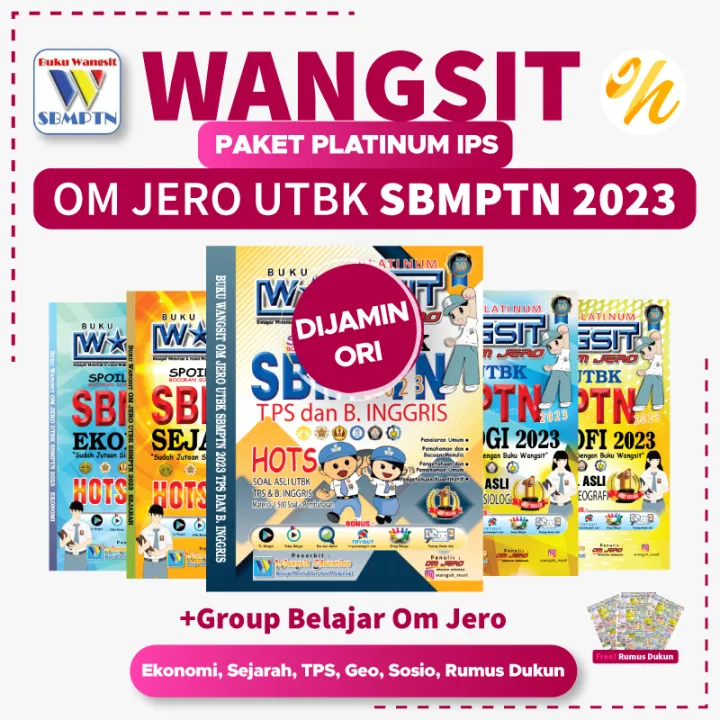 Buku Wangsit 2023 SNBT UTBK SBMPTN IPS 2023 Platinum IPS Soshum Om Jero | Lazada Indonesia