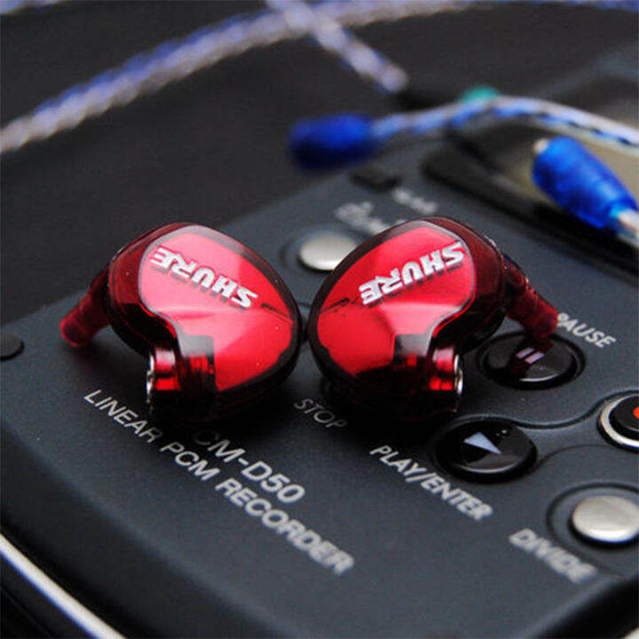 Shure SE535 Iem หูฟังมีสายเอียร์บัดเฮดโฟนแบบเสียบหู Hi-Fi ความเที่ยงตรง ...