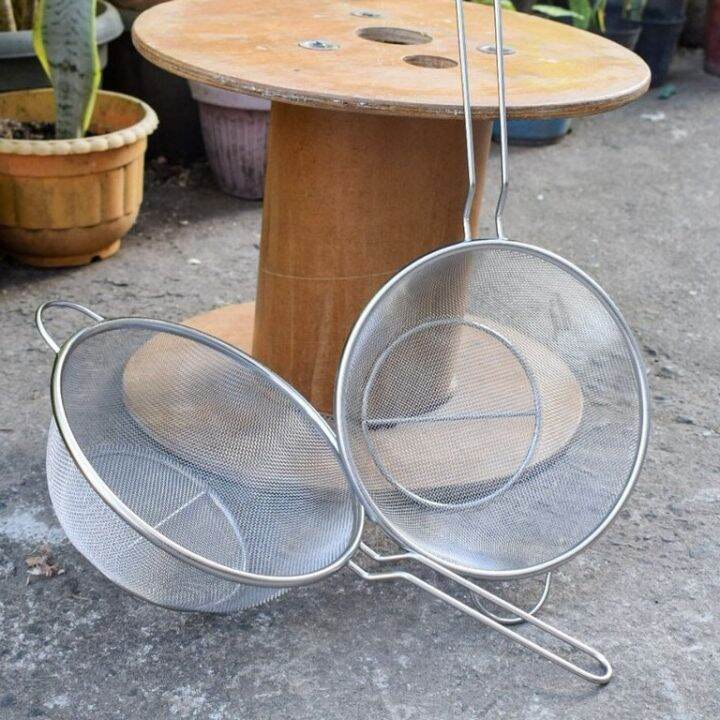 filter LARGE FOOD STRAINER PURE STAINLESS (Durable and Heavy duty ...